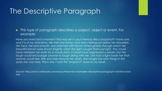 Types of paragraphs | PPT