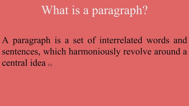 Types of paragraphs | PPTX | Science