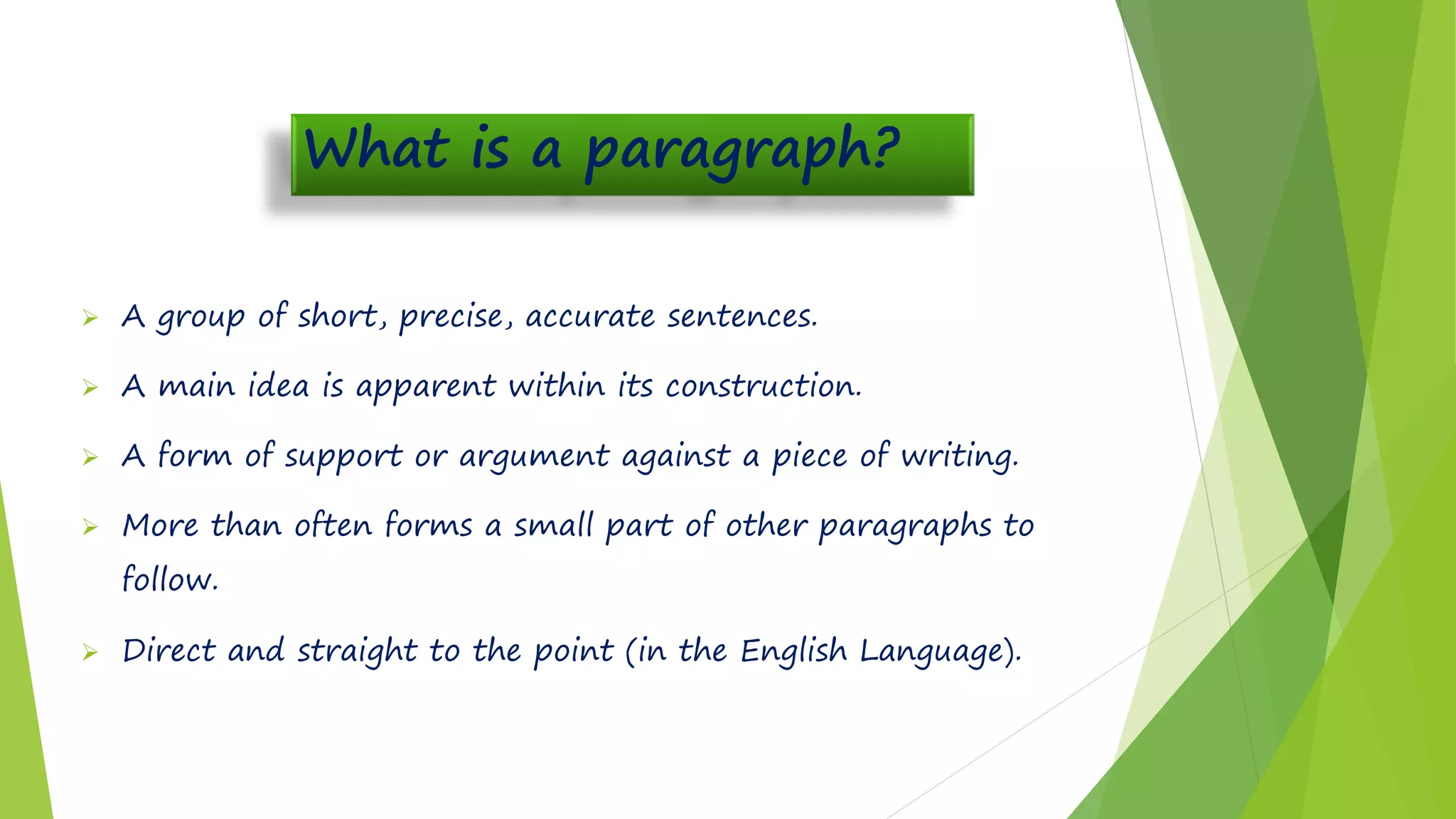 Types of paragraphs | PPTX