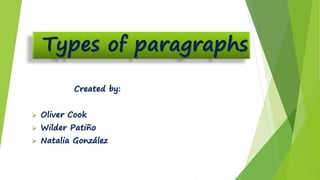Types of paragraphs | PPTX