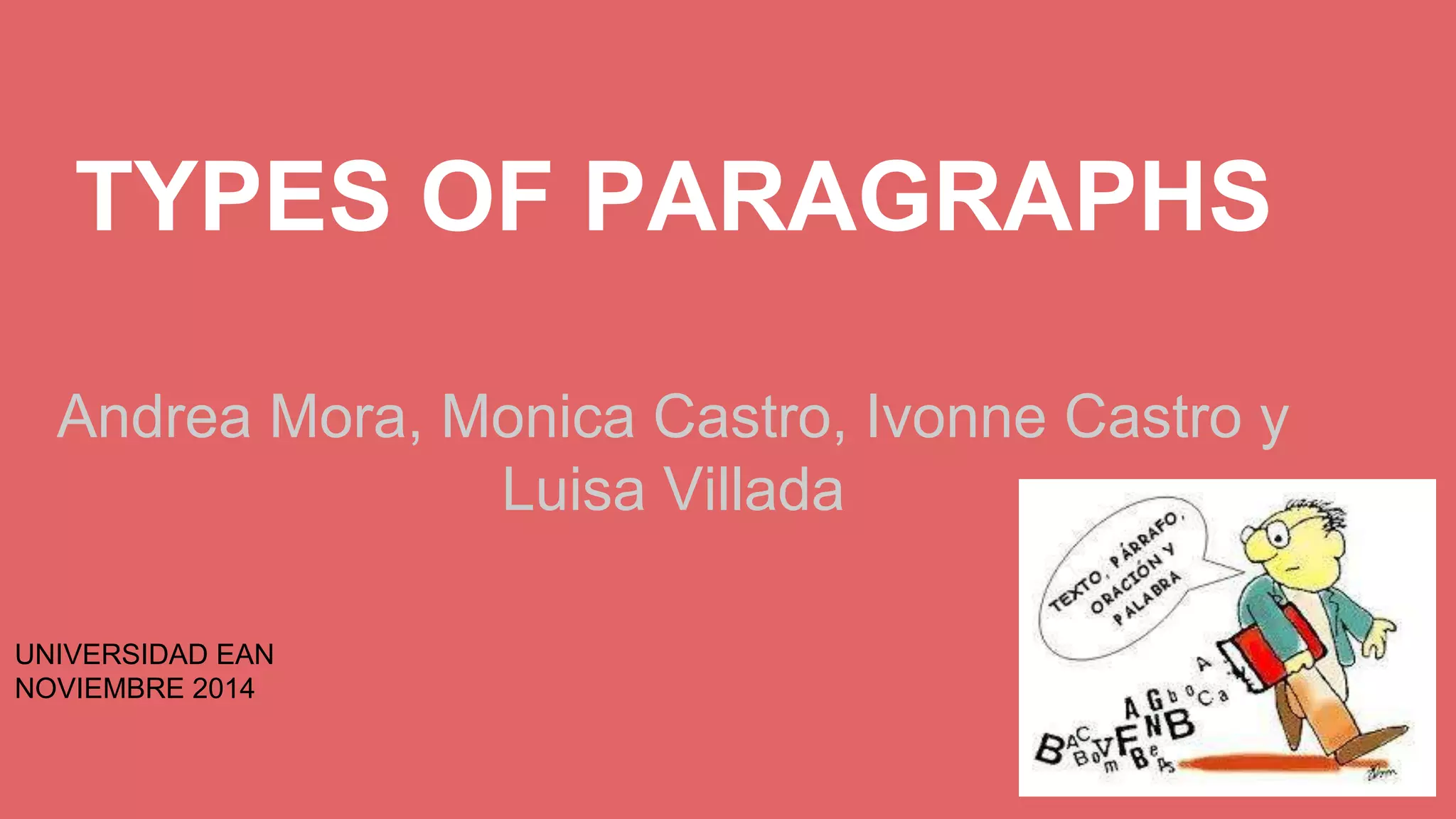 Types of paragraphs | PPT