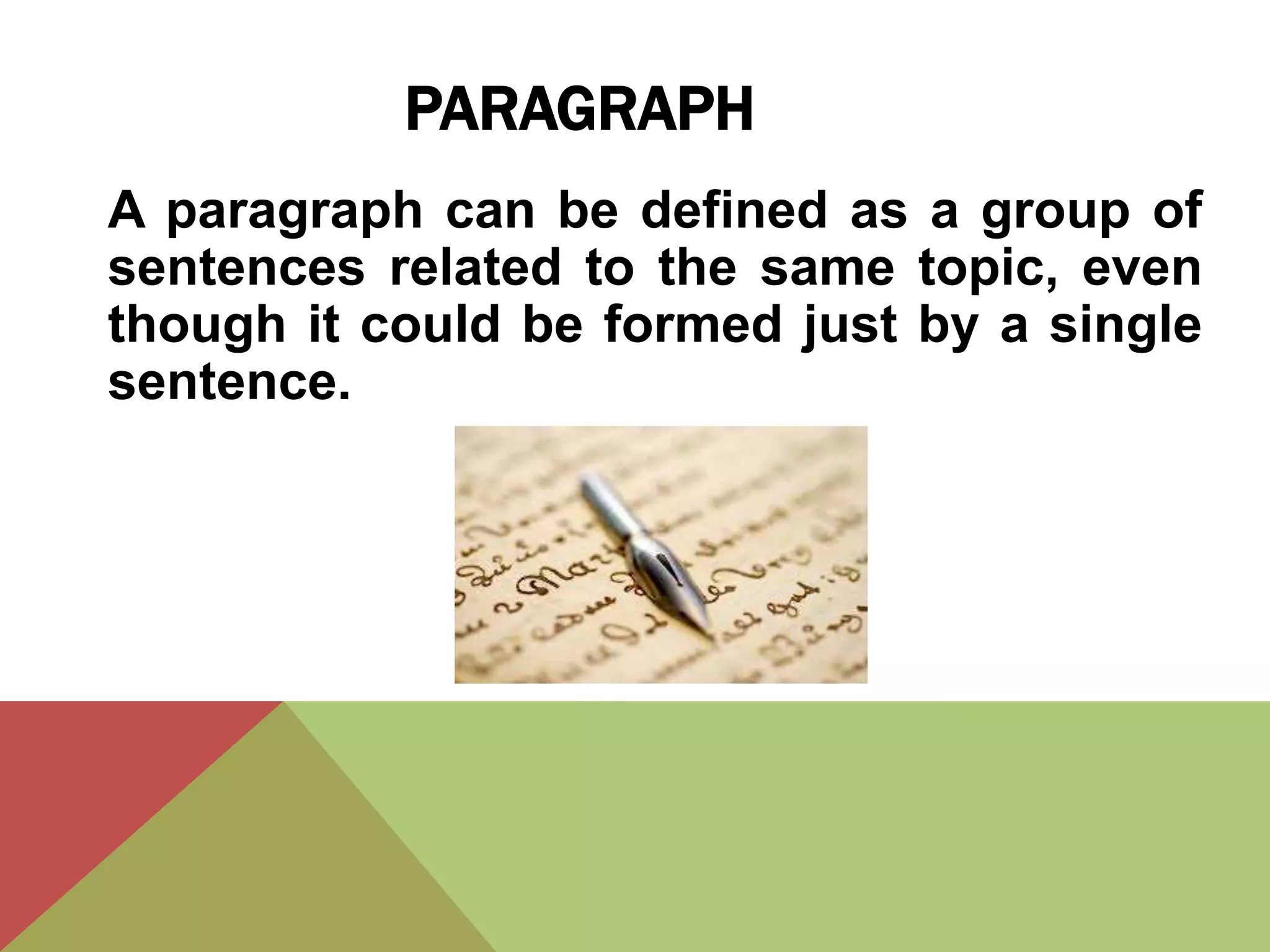 Types of paragraphs | PPTX