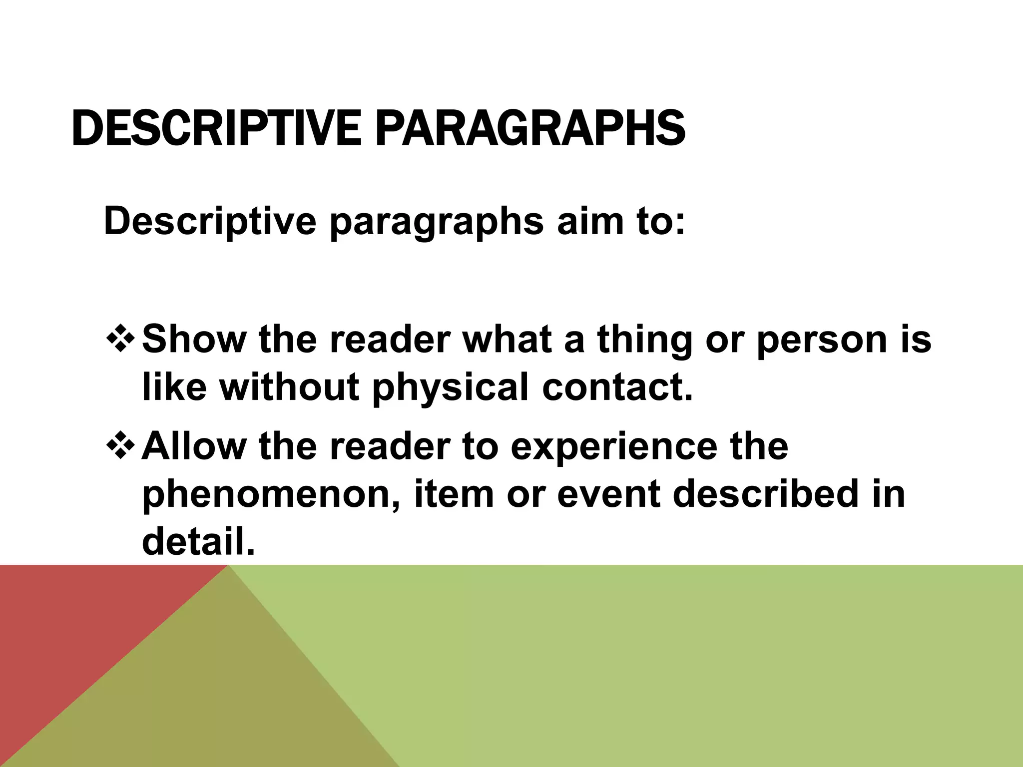 Types of paragraphs | PPTX