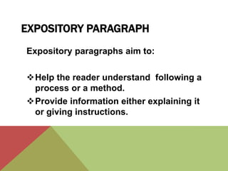Types of paragraphs | PPTX