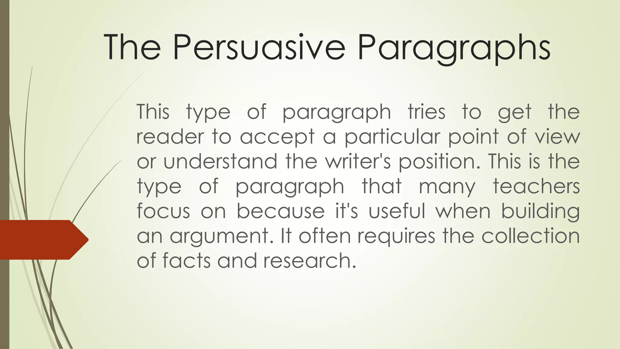 Types of paragraphs | PPTX
