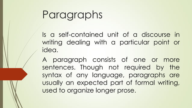 Types of paragraphs | PPTX