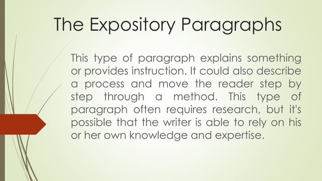 Types of paragraphs | PPTX