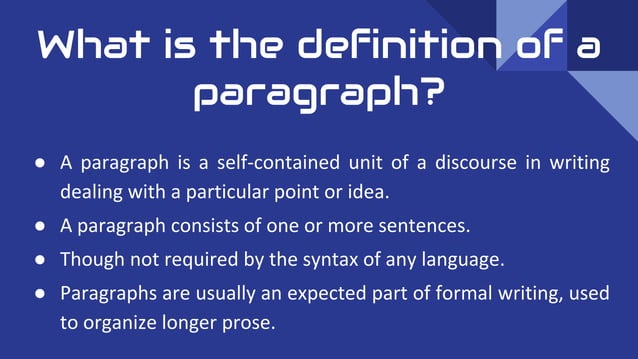 Types of paragraphs | PPT