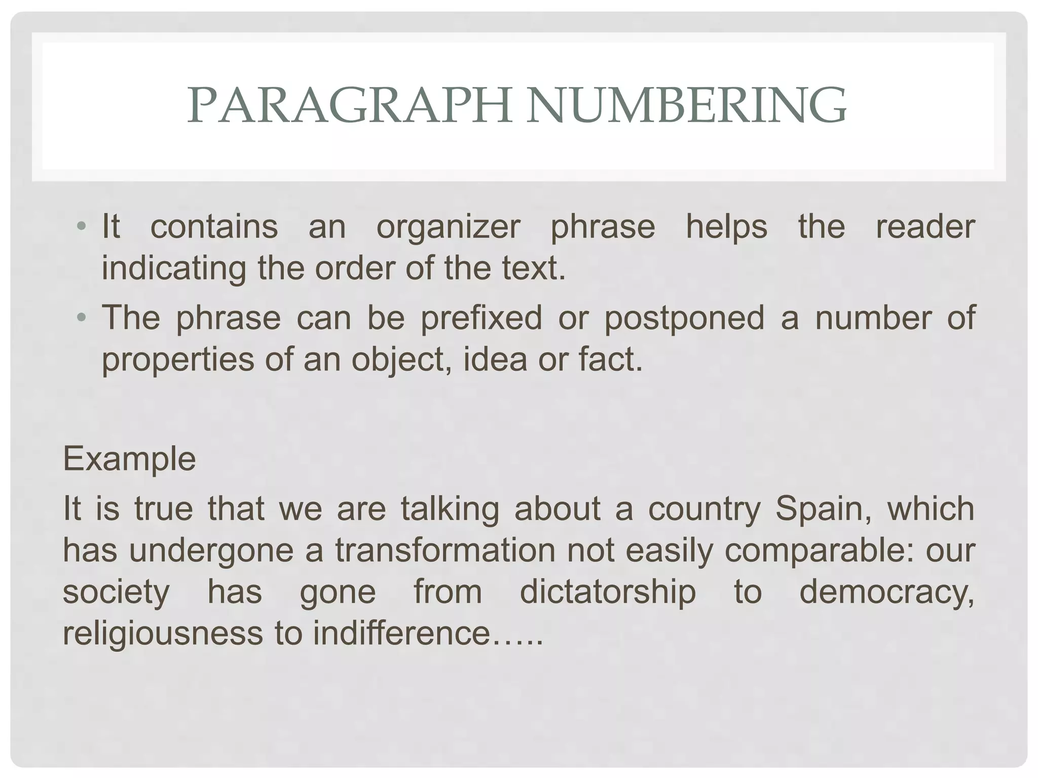 Types of paragraphs | PPT