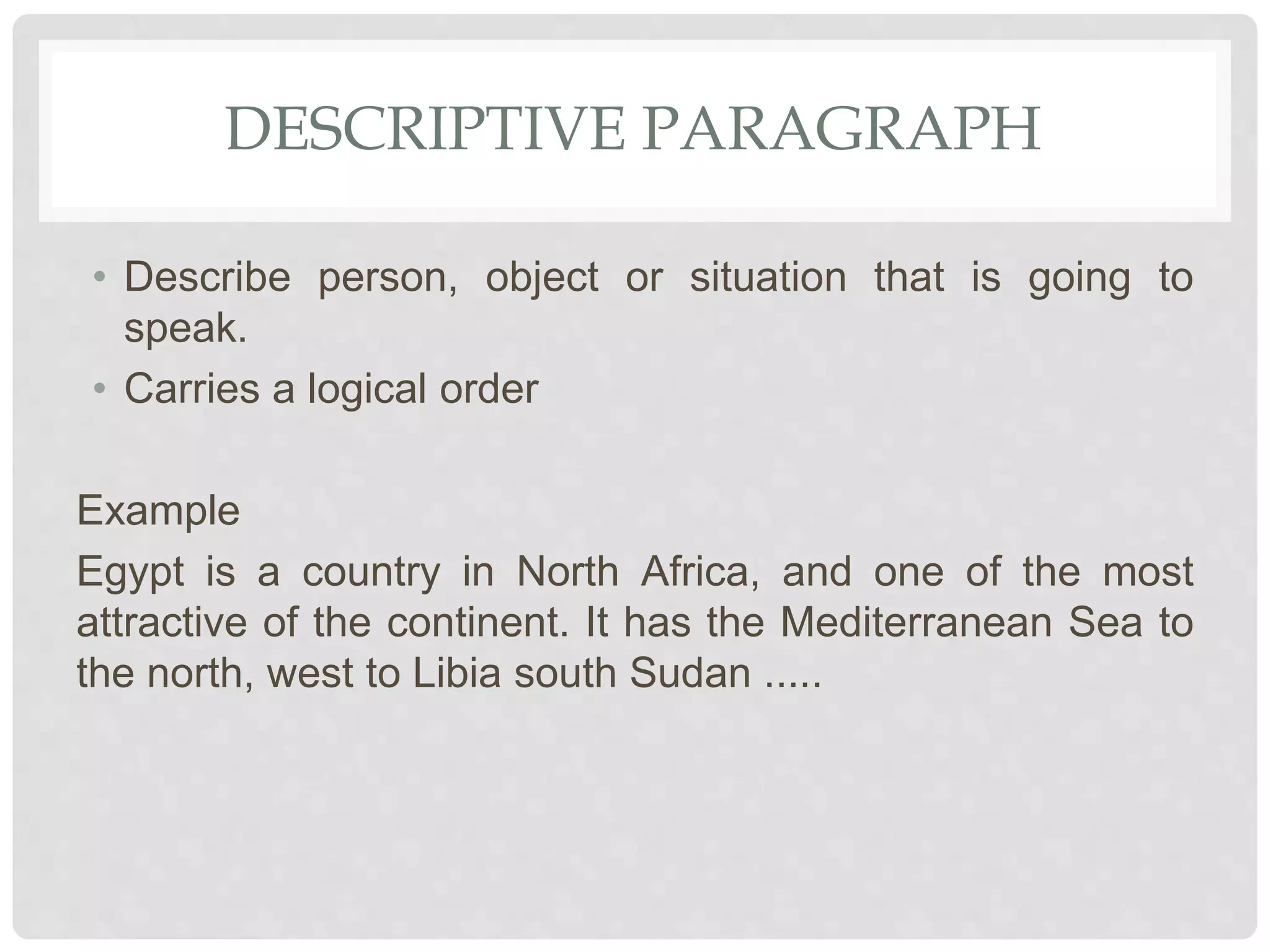 Types of paragraphs | PPT