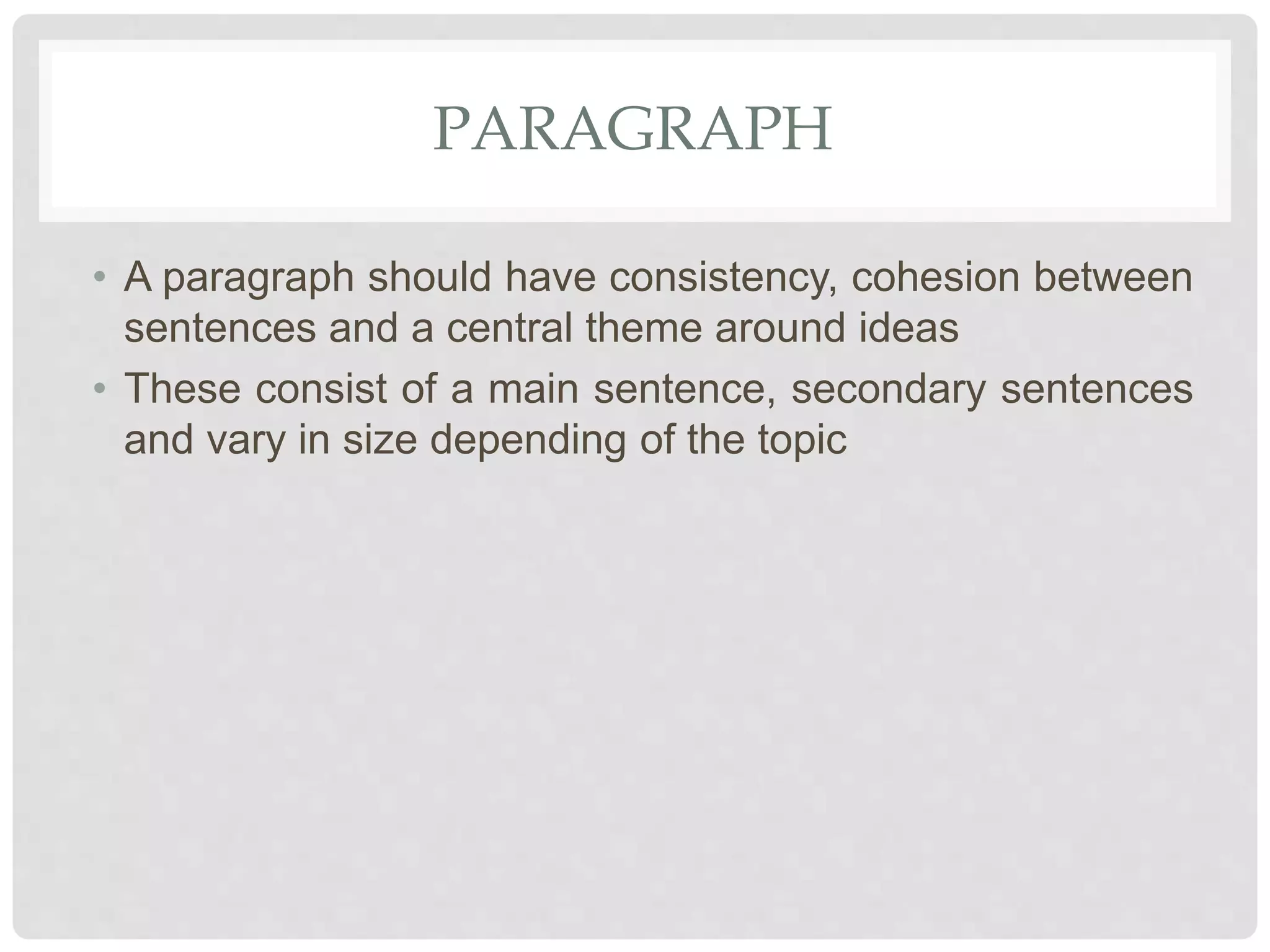 Types of paragraphs | PPT