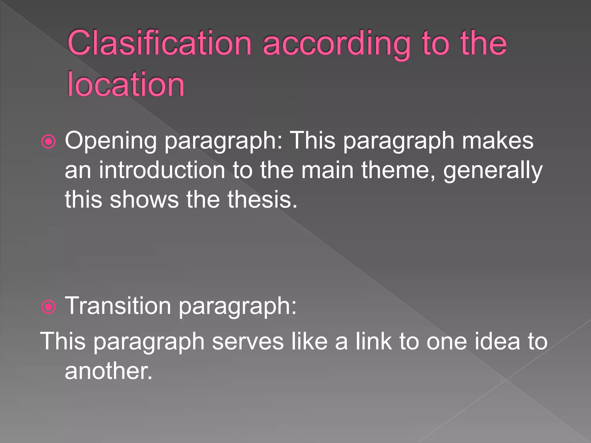 Types of paragraphs | PPT