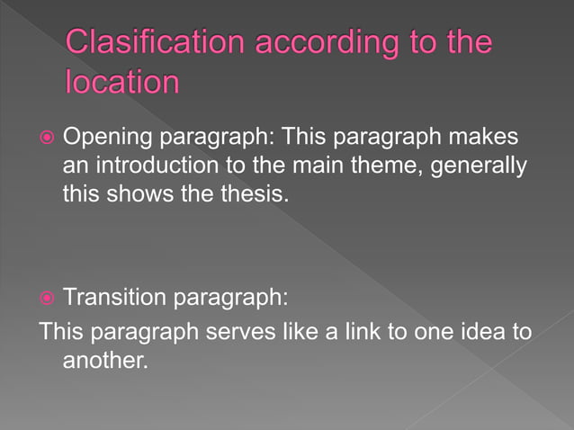 Types of paragraphs | PPT