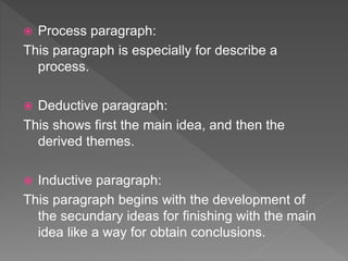 Types of paragraphs | PPT