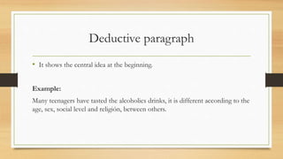 Types of paragraphs | PPTX