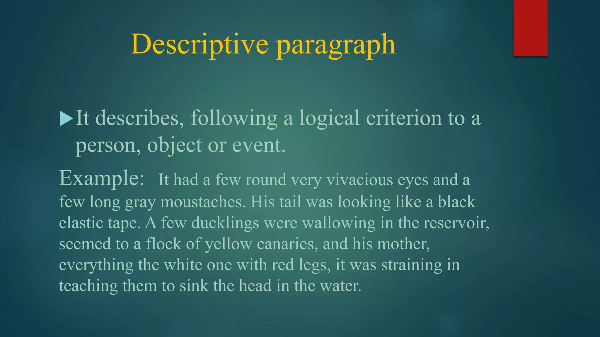 Types of paragraphs | PPTX