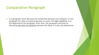Types of paragraphs | PPTX