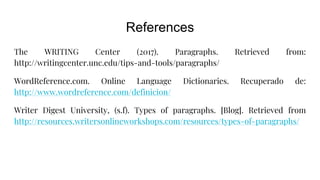 Types of paragraphs | PPT