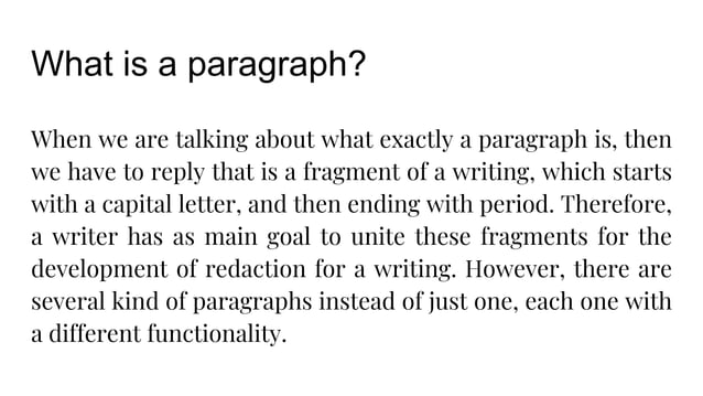 Types of paragraphs | PPT