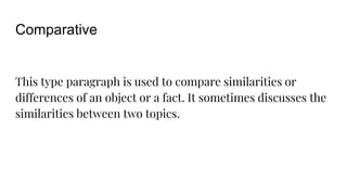 Types of paragraphs | PPTX