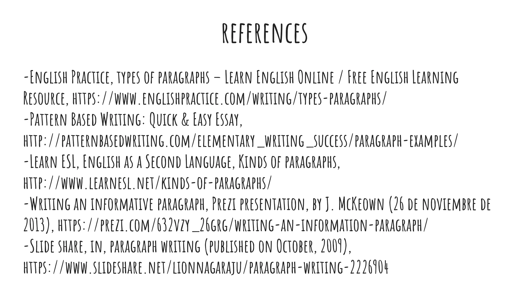 Types of paragraphs | PPTX