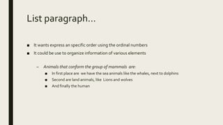 Types of paragraphs | PPT