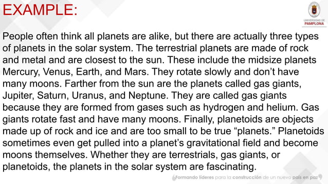 Types of Academic Paragraphs. Explanation | PPT