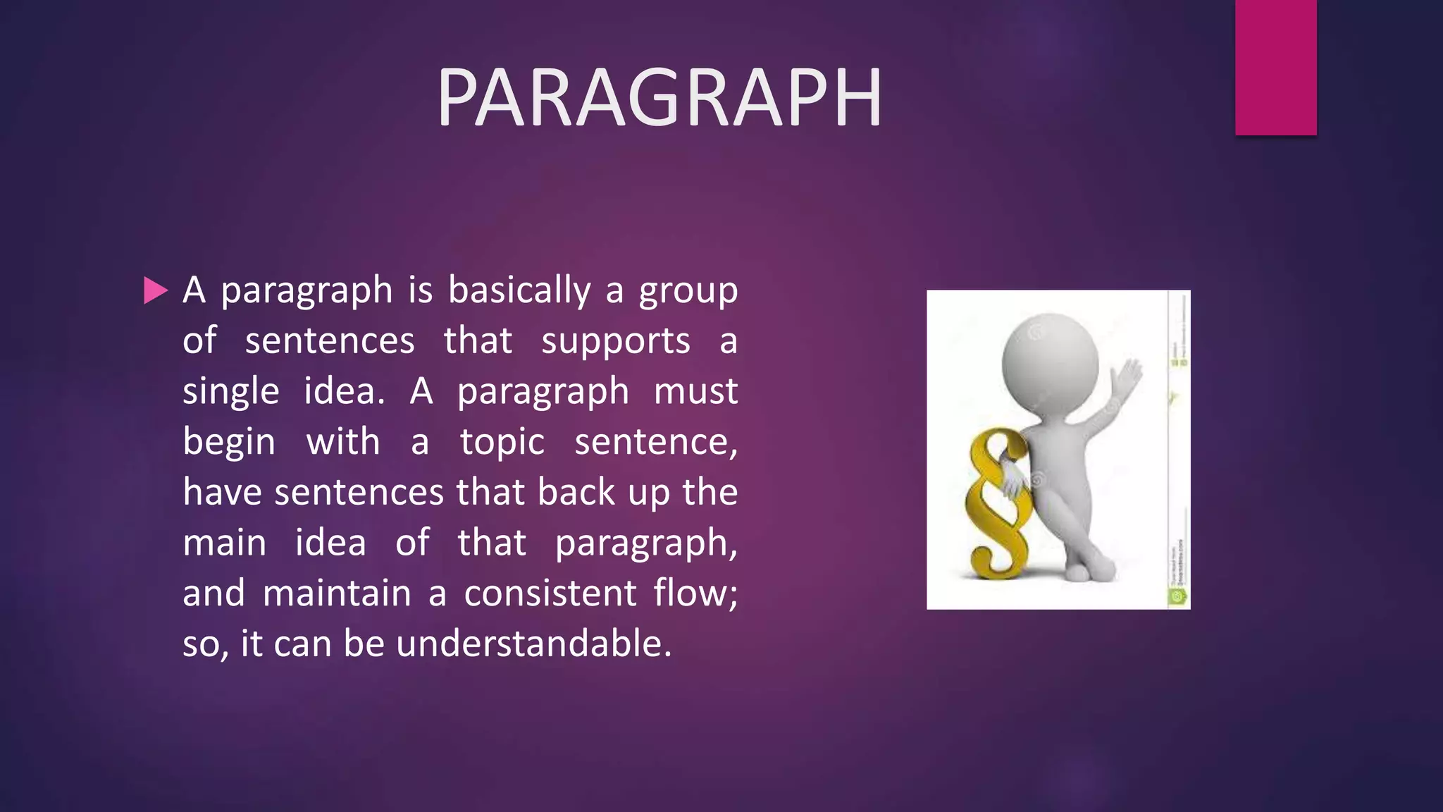 TYPES OF PARAGRAPHS | PPTX