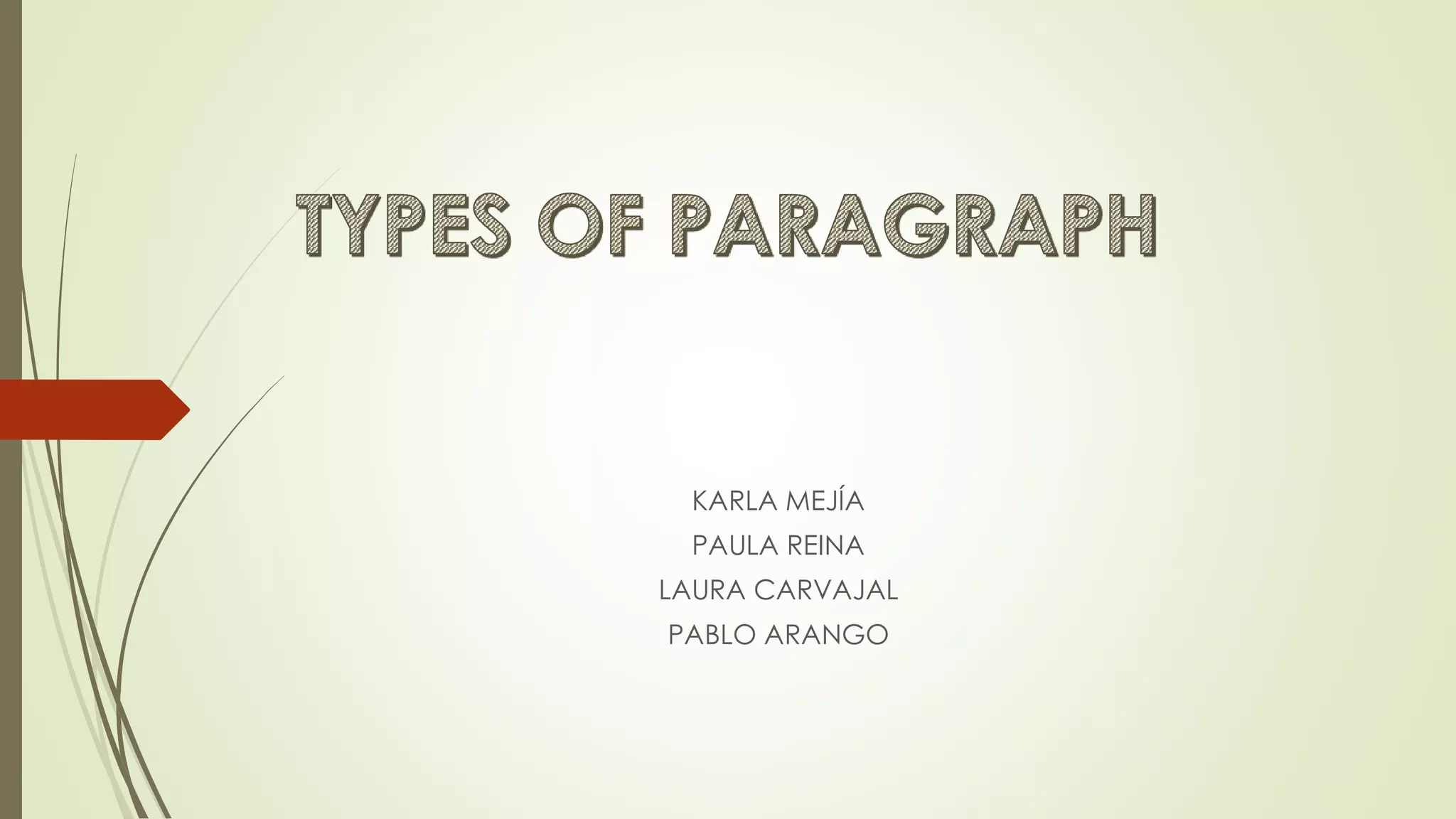 Types of paragraphs | PPT