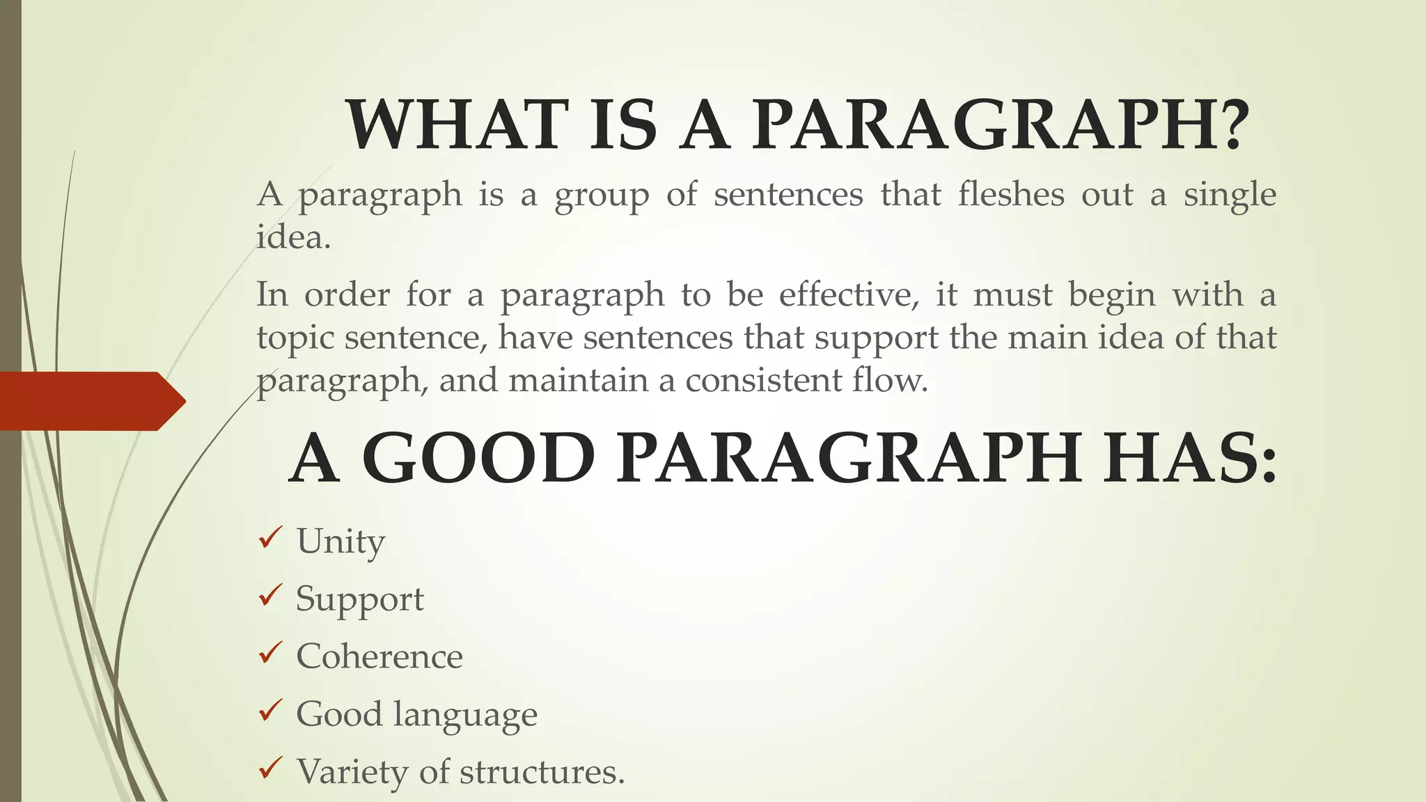 Types of paragraphs | PPT