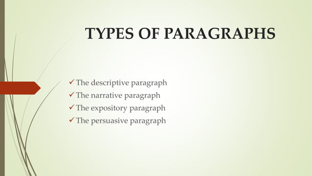 Types of paragraphs | PPT