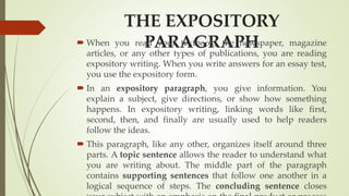 Types of paragraphs | PPT