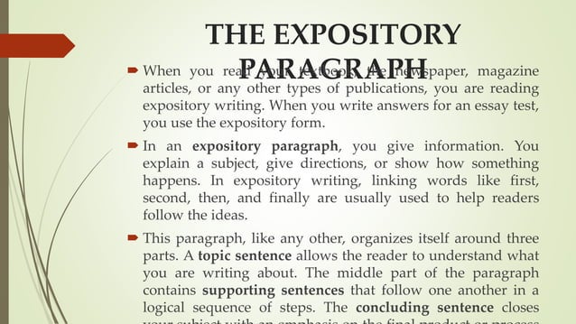 Types of paragraphs | PPT