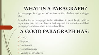 T.C. Types of paragraphs | PPTX