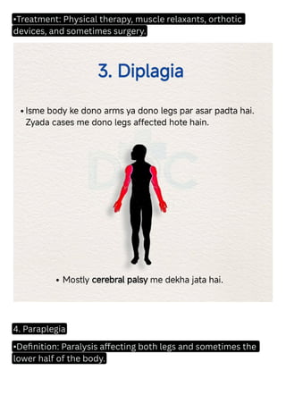 Types of paralysis How many types of paralysis. | PDF