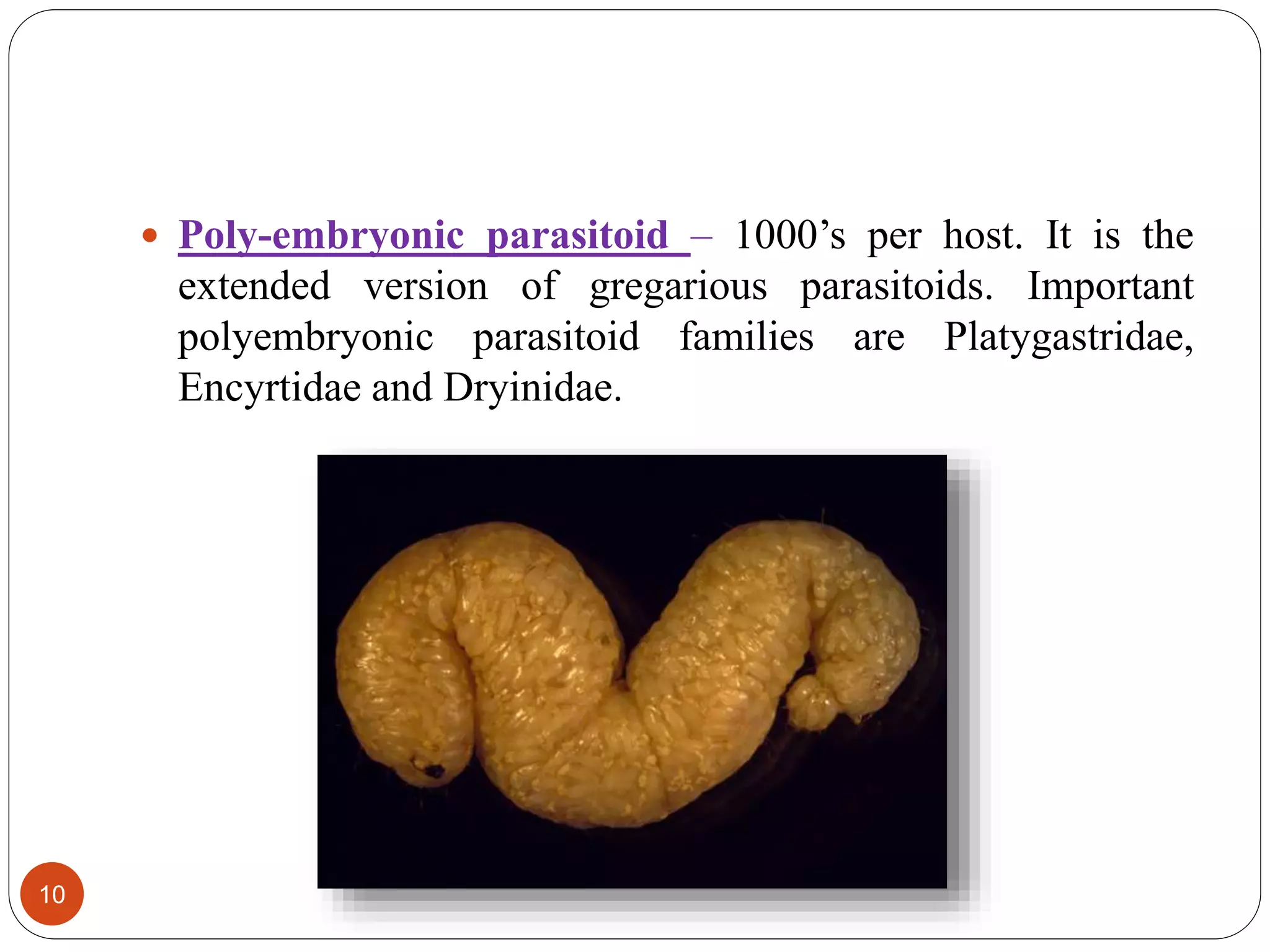 Types of parasitoids and parasitism ppt | PPTX