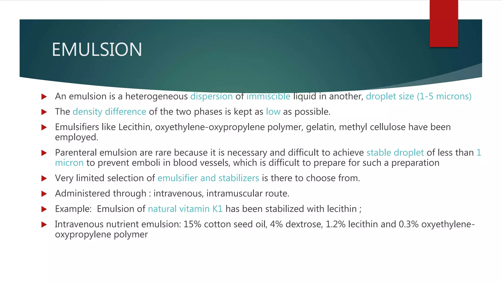 Types of parenteral formulations | PPTX