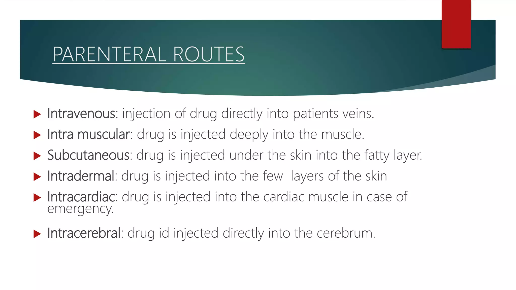 Types of parenteral formulations | PPTX