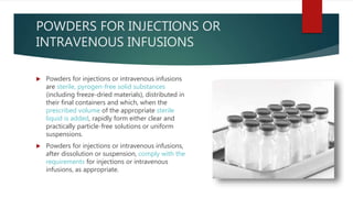 Types of parenteral formulations | PPTX