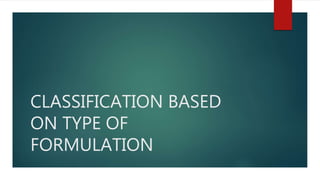 Types of parenteral formulations | PPTX