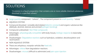 Types of parenteral formulations | PPTX
