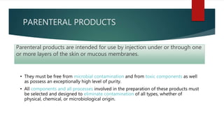 Types of parenteral formulations | PPTX