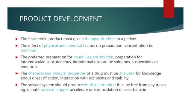 Types of parenteral formulations | PPTX
