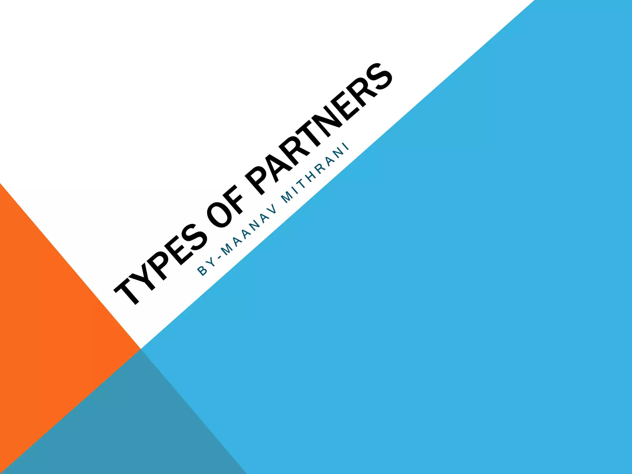 Types of partners | PPTX