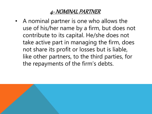 Types of partners | PPT