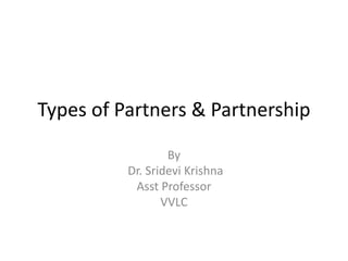 Types of partners | PPTX
