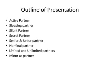 Types of Partners shipfor doing business | PPTX