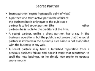 Types of Partners shipfor doing business | PPTX