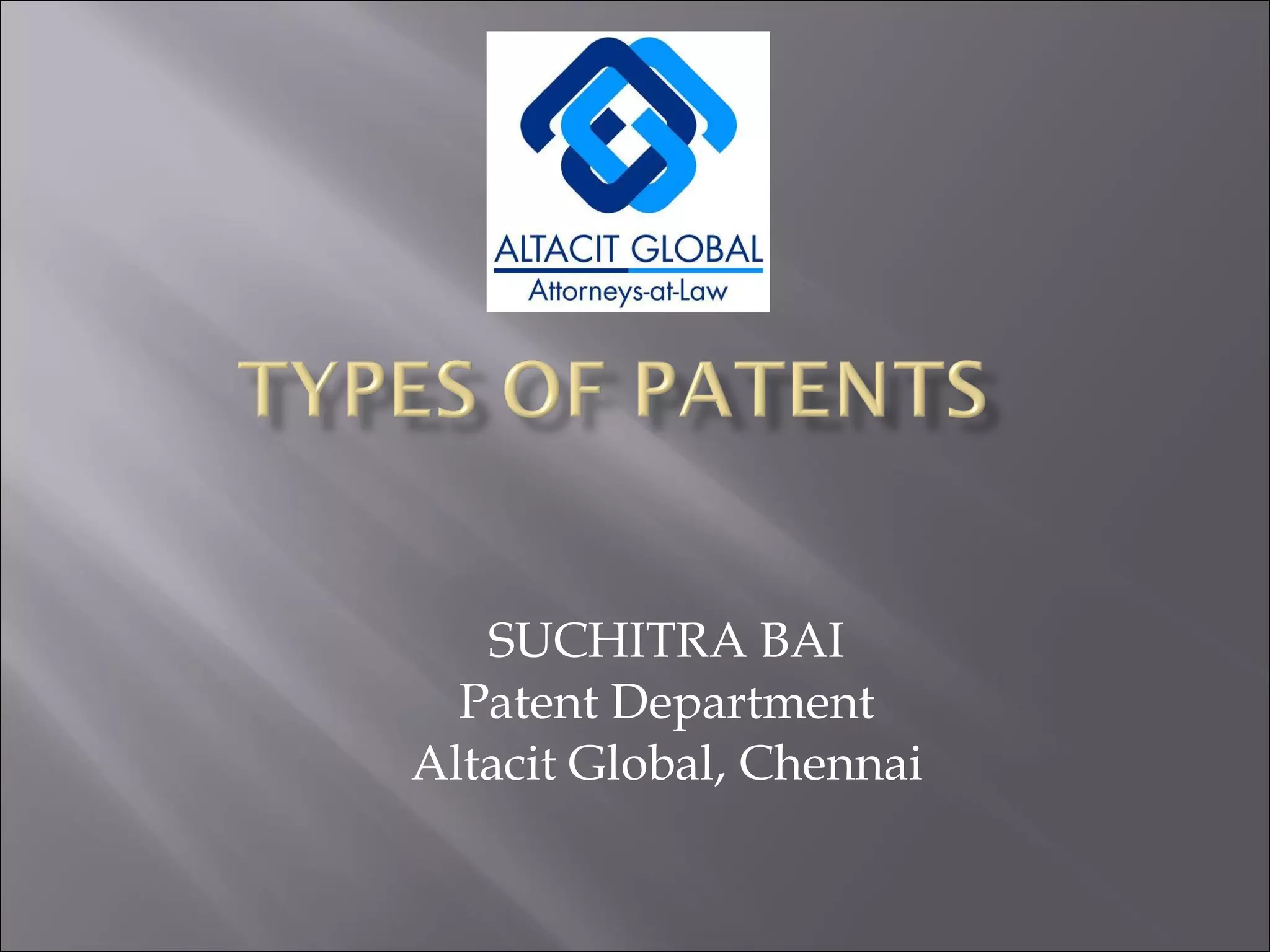 Types of patents | PPT
