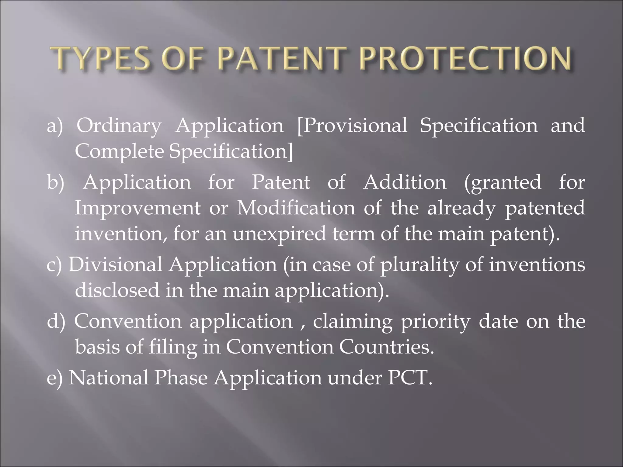 Types of patents | PPT